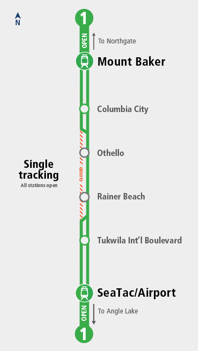 1 Line service disruption | Sound Transit