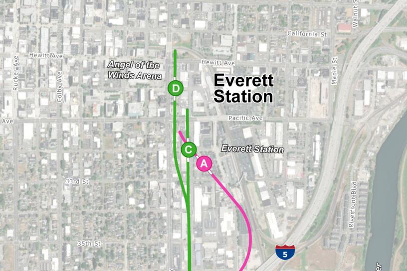 Everett Link Extension | Project map and summary | Sound Transit