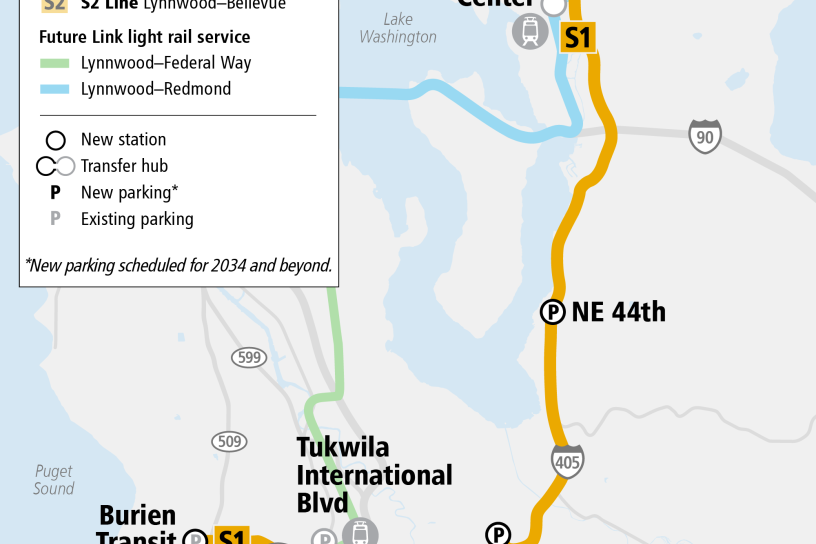 Stride S1 Line | Project map and summary | Sound Transit