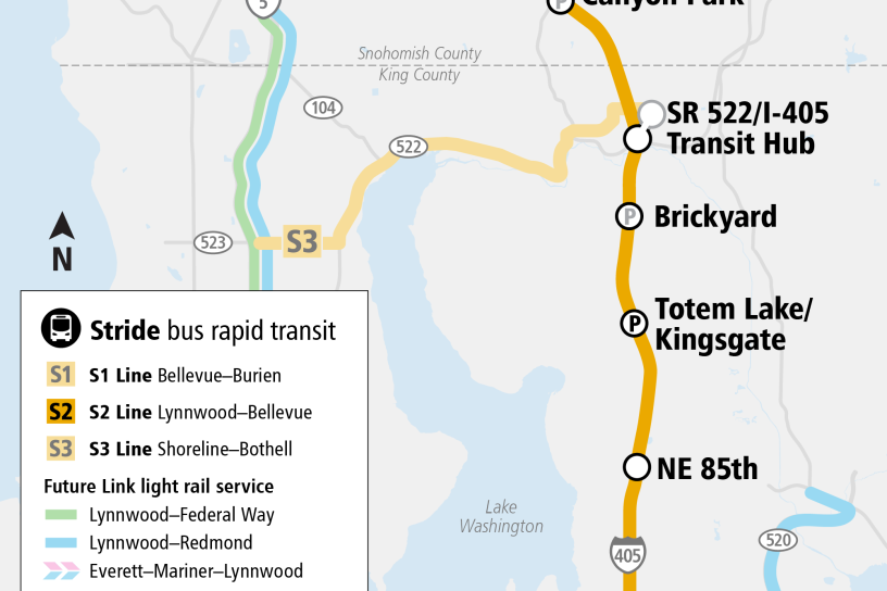 Stride S2 Line | Project map and summary | Sound Transit
