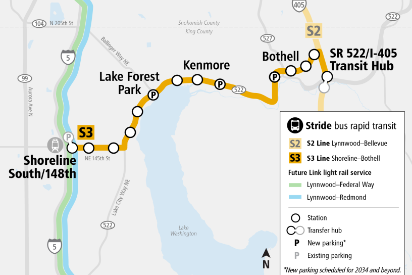 Stride S3 Line | Project map and summary | Sound Transit